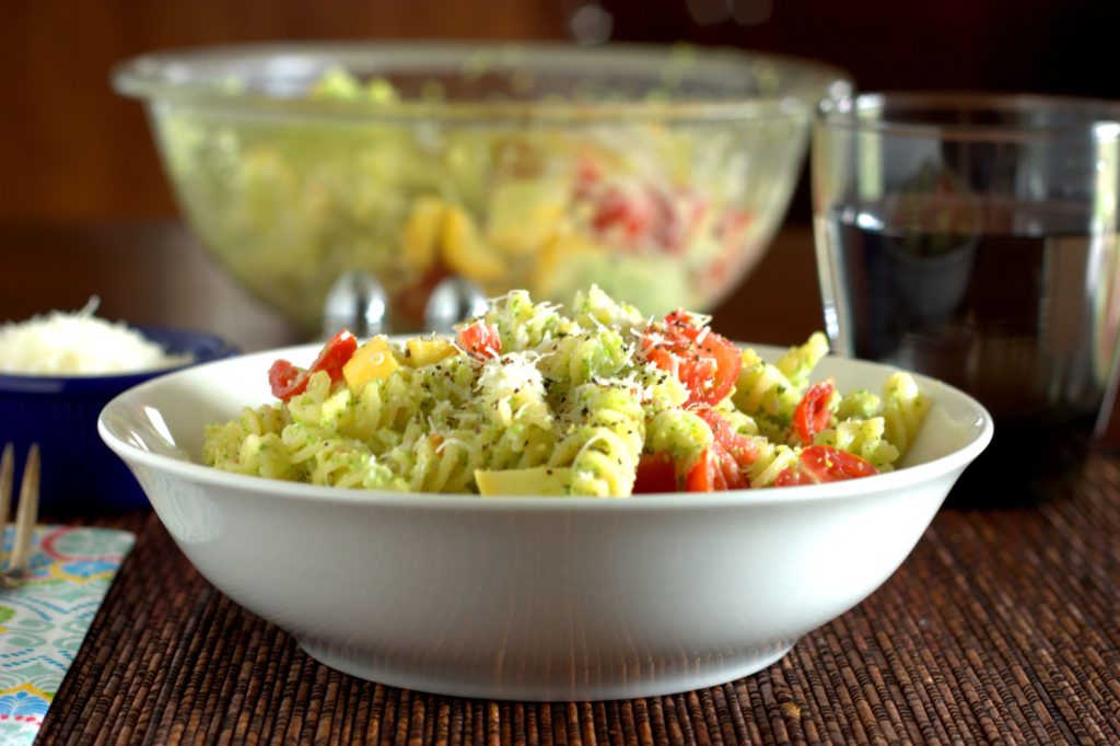 Fusilli Primavera with Broccoli Pesto - Experimental Epicurean
