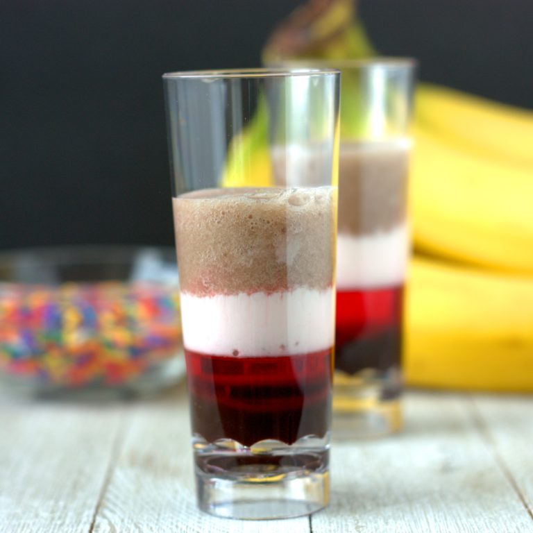 Banana Split Layer Drink - Experimental Epicurean